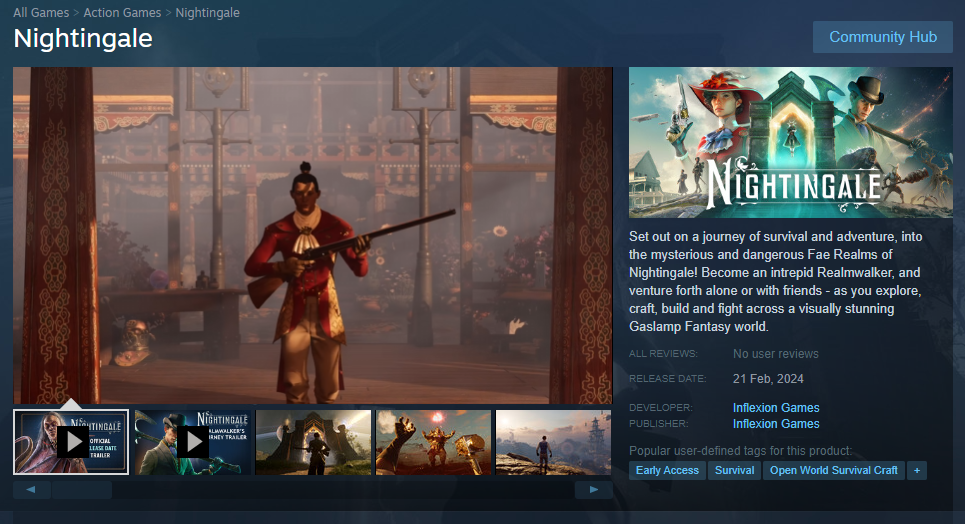 Embark on a Faewild Journey in "Nightingale" Early Access Launch - next2p